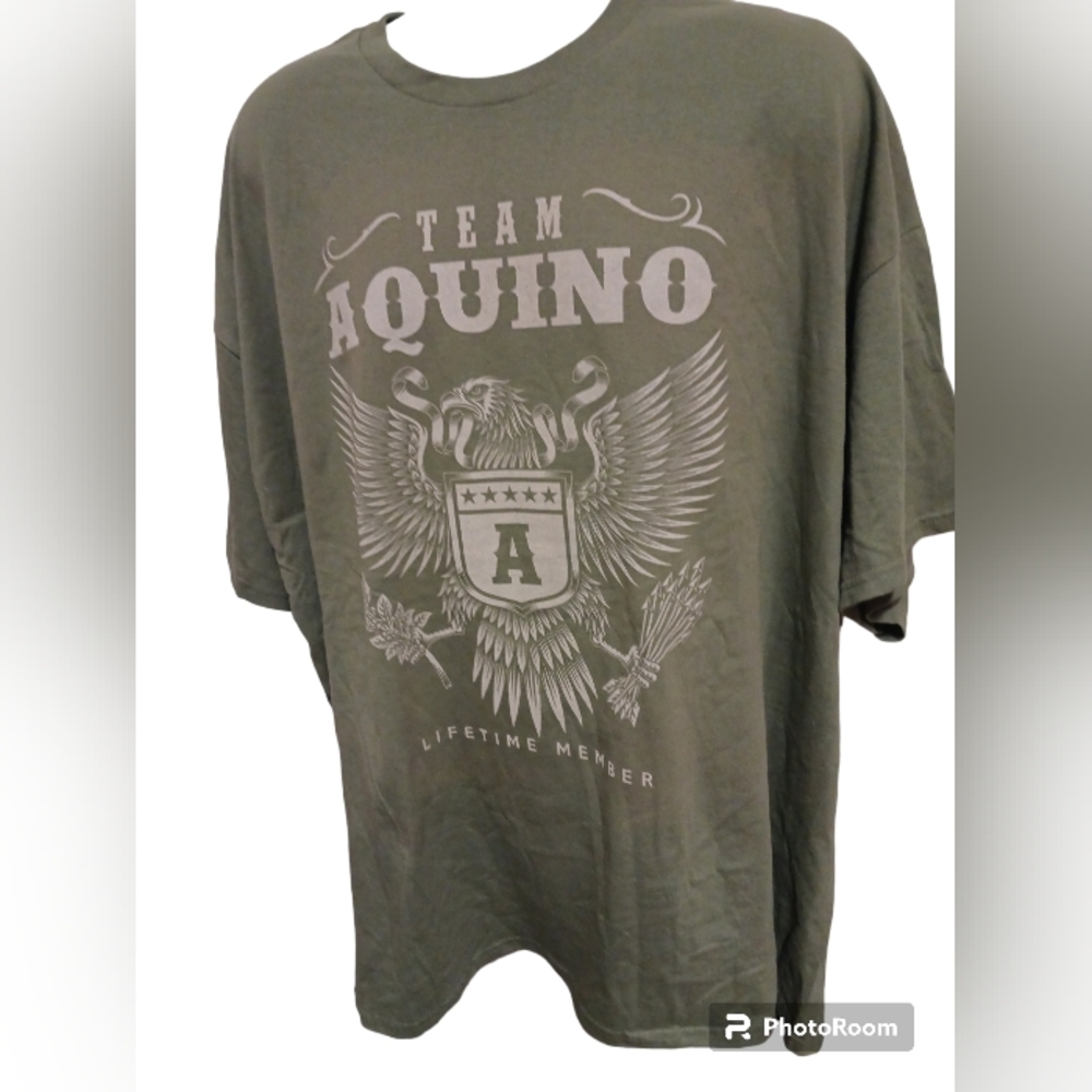 Gildan Team Aqpuino Military Green Graphic Tee Sz 4xl… - Gem